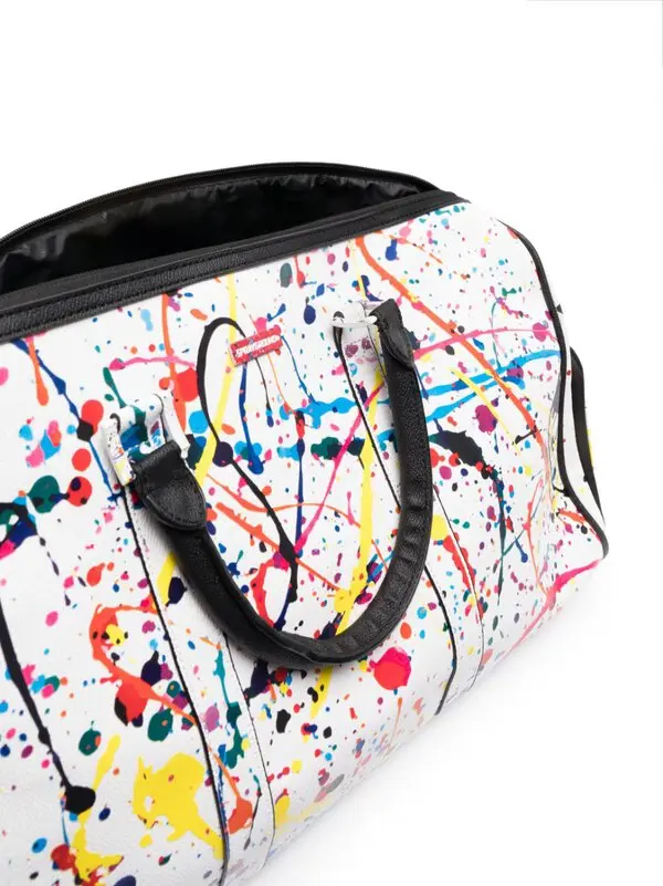 SPRAYGROUND KID Paint-splatter Zipped Holdall