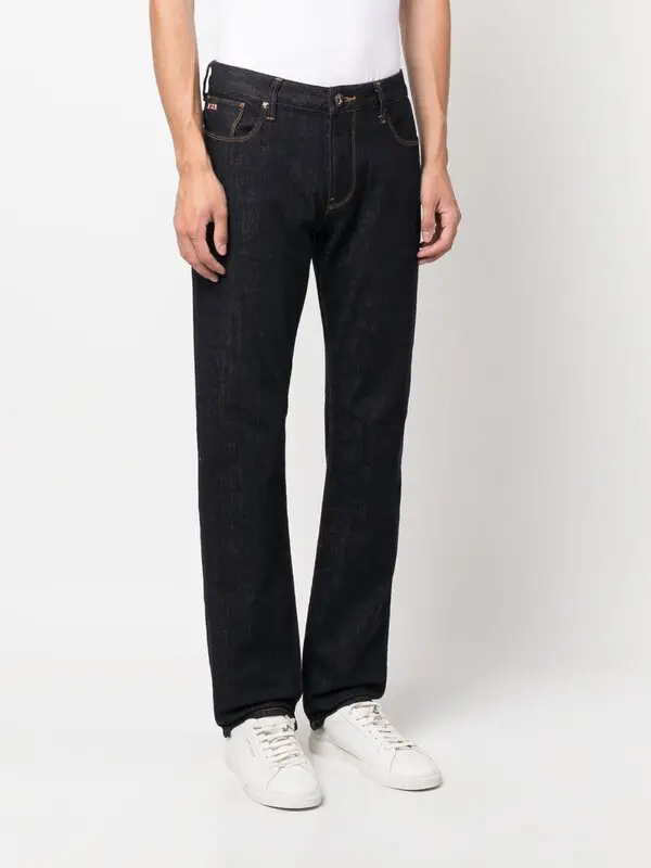 Emporio Armani Dark Wash Straight Leg Jeans