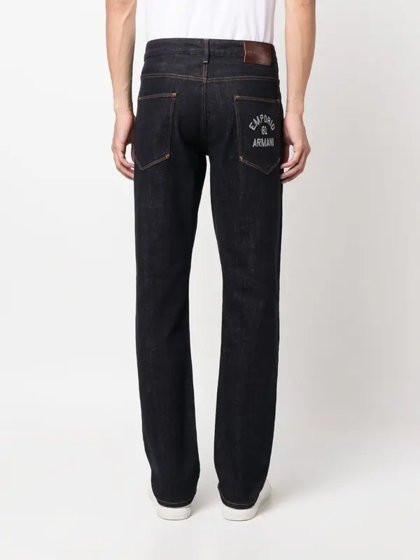 Emporio Armani Dark Wash Straight Leg Jeans