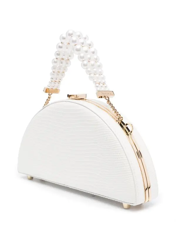 ASPINAL OF LONDON Luna Clutch Bag - White