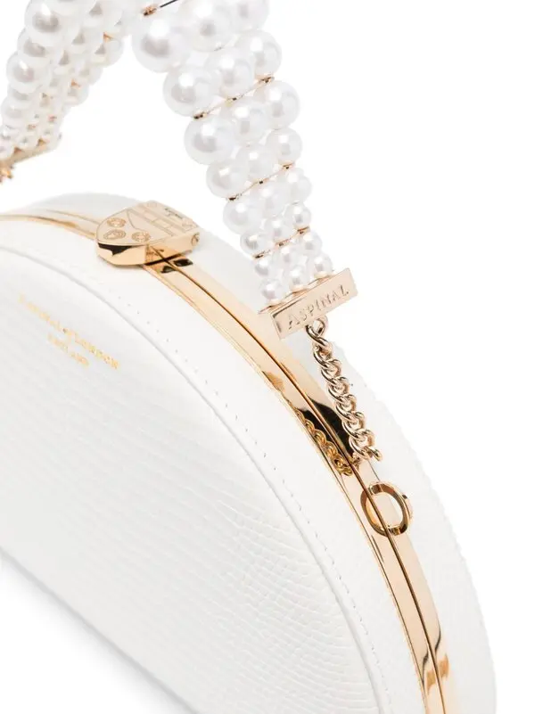 ASPINAL OF LONDON Luna Clutch Bag - White