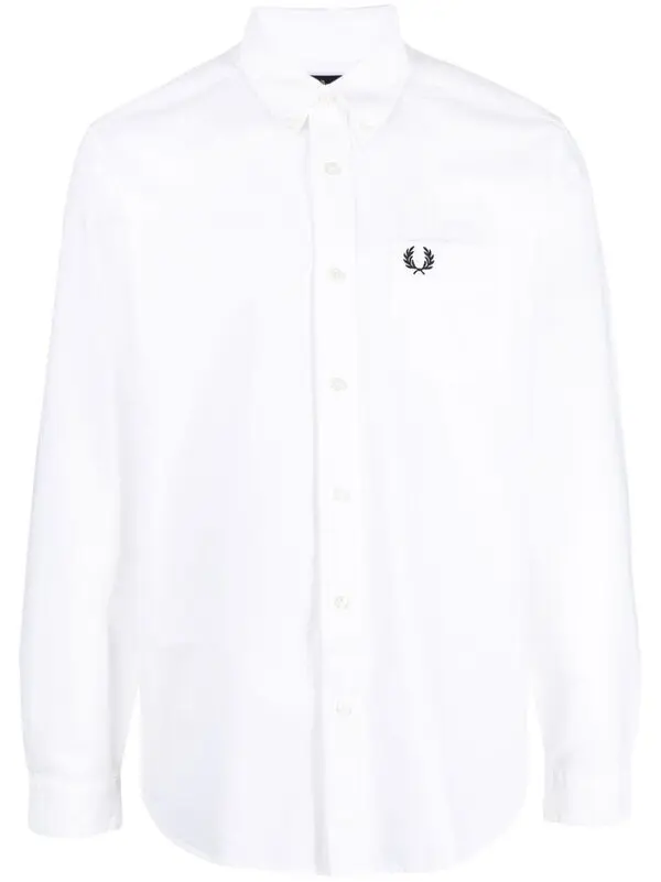 Fred Perry Logo-embroidered Cotton Shirt
