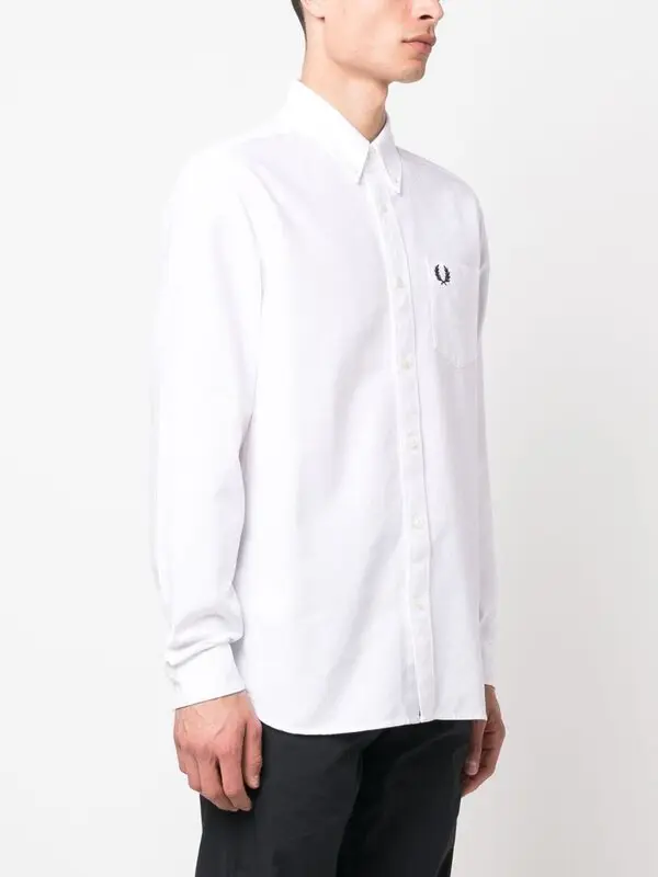 Fred Perry Logo-embroidered Cotton Shirt