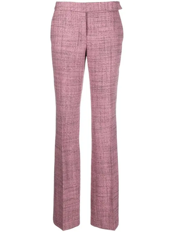 Stella McCartney Mélange-effect Wool Trousers