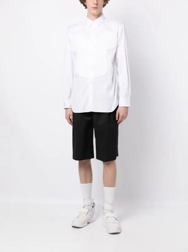 Comme Des Garçons X Be@rbrick Long-sleeve Cotton Shirt