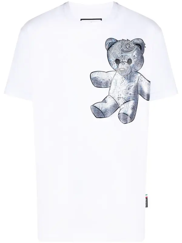 Philipp Plein Teddy Bear Paisley-print T-shirt