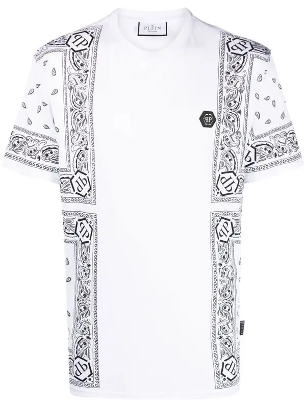 Philipp Plein Bandana-print Short-sleeve T-shirt