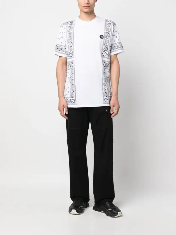 Philipp Plein Bandana-print Short-sleeve T-shirt