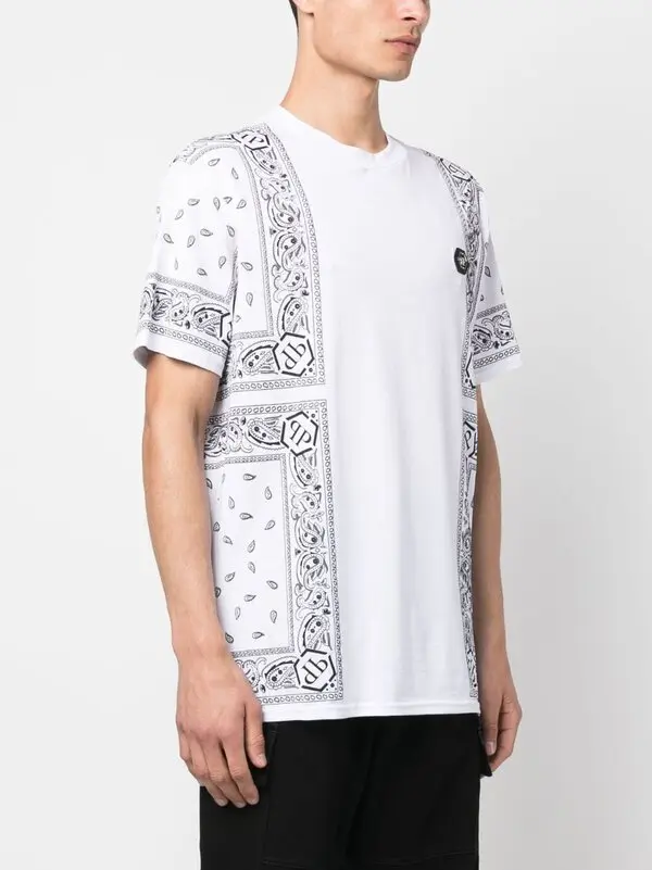 Philipp Plein Bandana-print Short-sleeve T-shirt