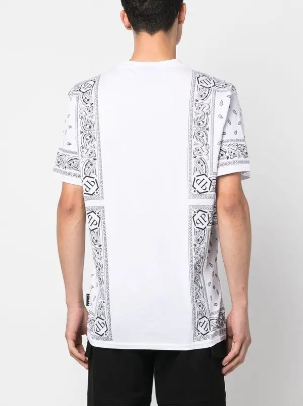 Philipp Plein Bandana-print Short-sleeve T-shirt