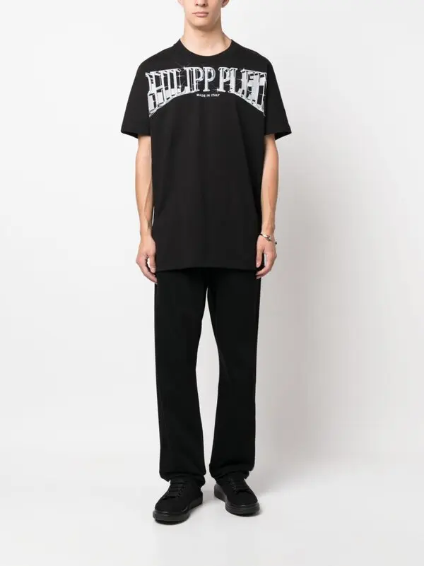 Philipp Plein Ss Kimono Cut Cotton T-shirt