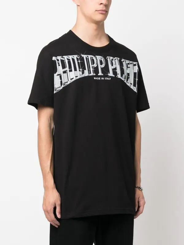 Philipp Plein Ss Kimono Cut Cotton T-shirt