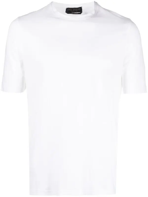 DELL'OGLIO Round-neck Cotton T-shirt