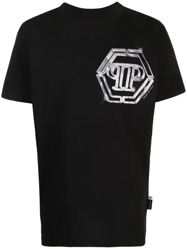 Philipp Plein Logo-print Cotton T-shirt - Black