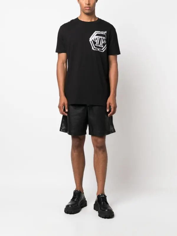 Philipp Plein Logo-print Cotton T-shirt - Black