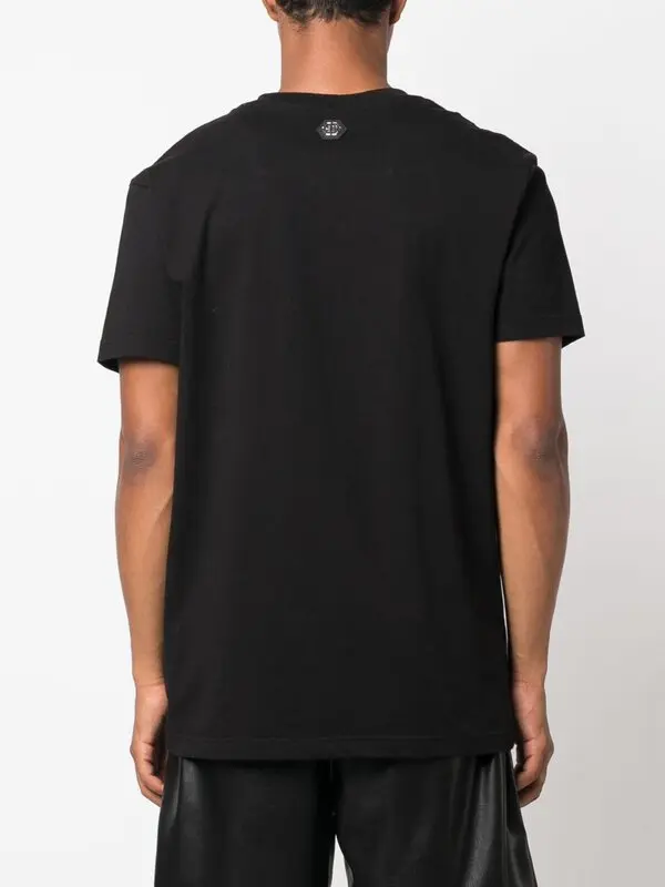 Philipp Plein Logo-print Cotton T-shirt - Black