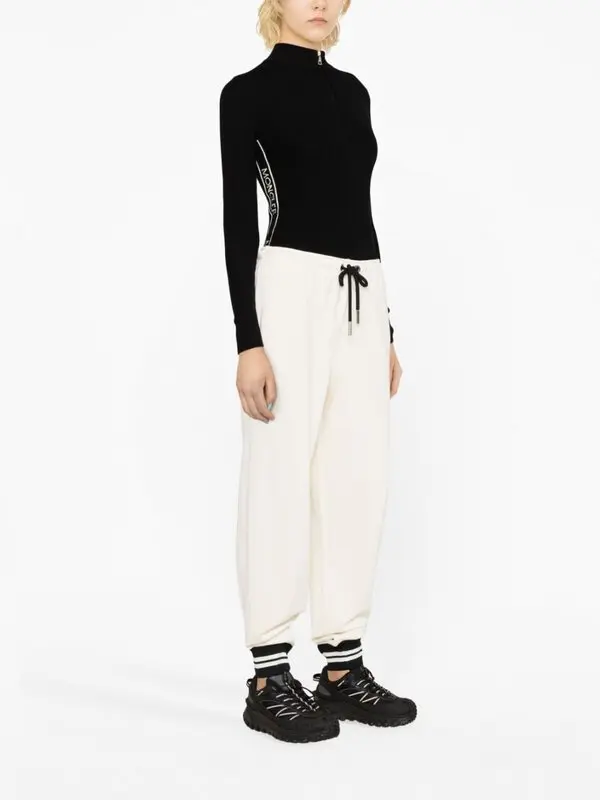 Moncler Striped-trim Track Pants - White
