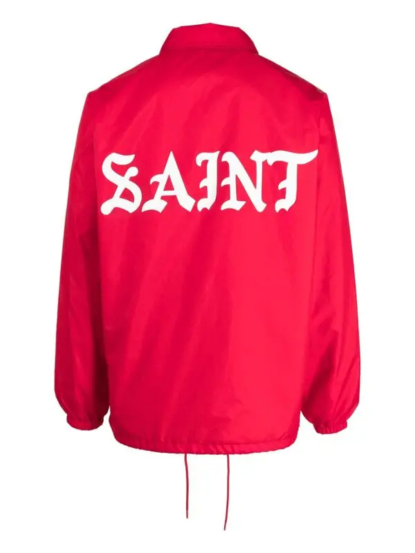SAINT MXXXXXX Logo-print Shirt Jacket