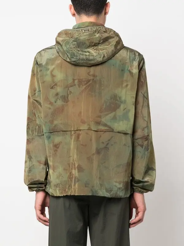 Herno Camouflage-pattern Hooded Bomber Jacket