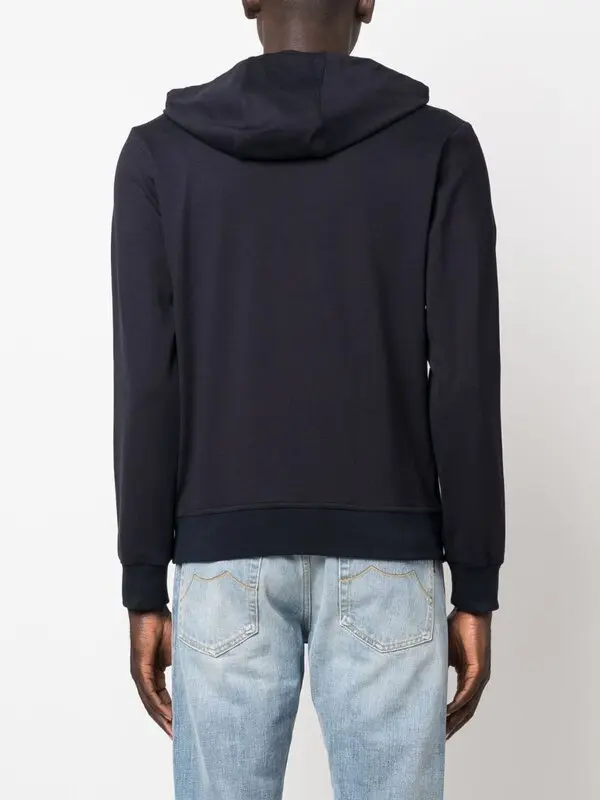 MOORER Drawstring Zip-up Hoodie