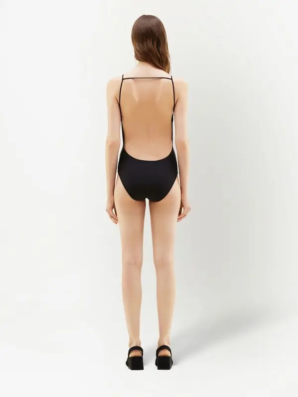 COURREGES Logo-patch Detail Swimsuit