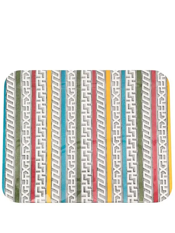 FORNASETTI Striped Table Tray - White