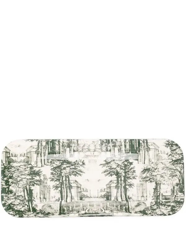 FORNASETTI Eighteenth-century Garden Table Tray - Green