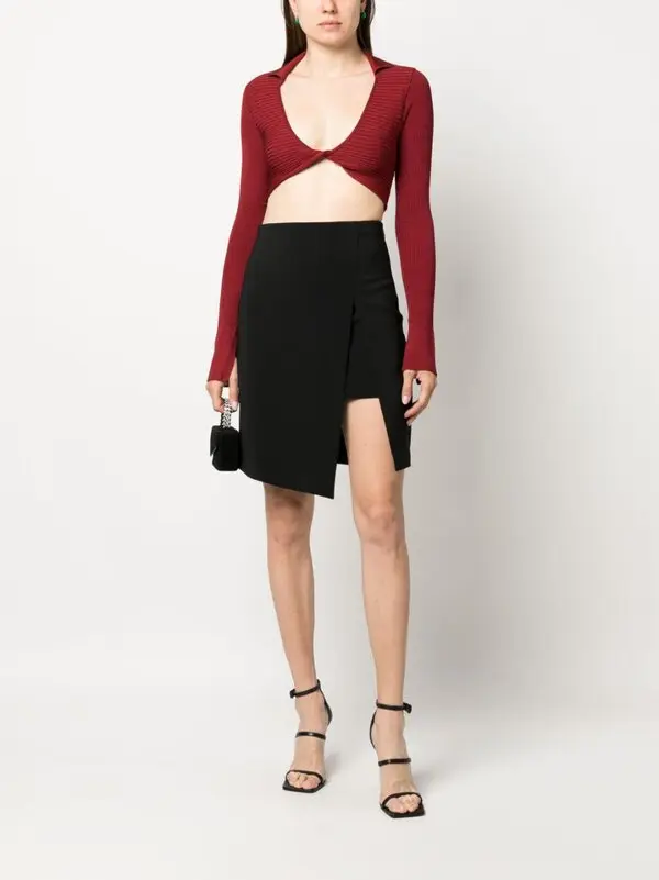 Patrizia Pepe Scoop-neck Cropped Top