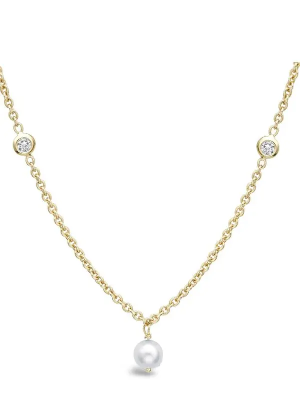 PRAGNELL 18kt Yellow Diamond And Pearl Sundance Necklace