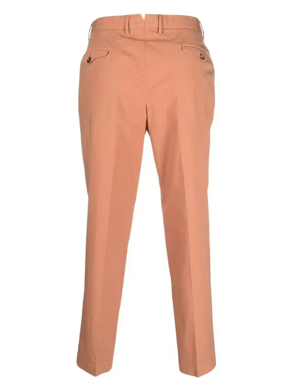 DELL'OGLIO Slim-cut Chino Trousers - Pink