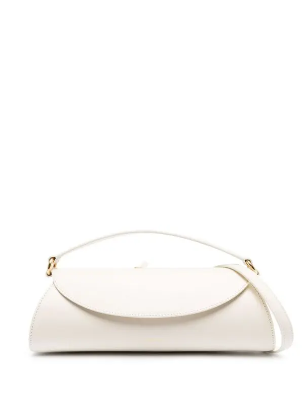 JIL SANDER Small Cannolo Shoulder Bag - White