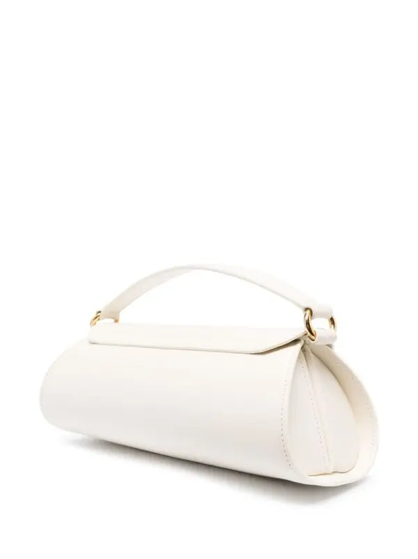 JIL SANDER Small Cannolo Shoulder Bag - White