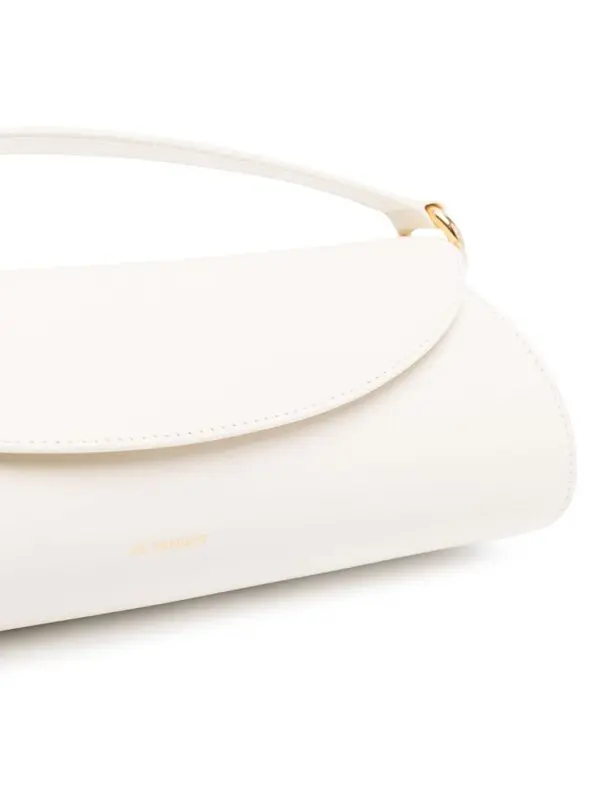 JIL SANDER Small Cannolo Shoulder Bag - White