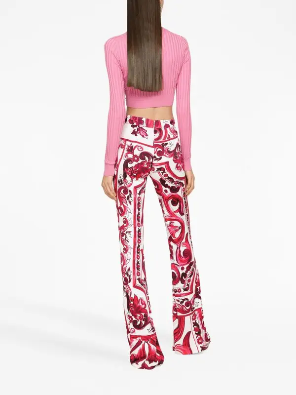 Dolce & Gabbana Dg-plaque Cropped Top