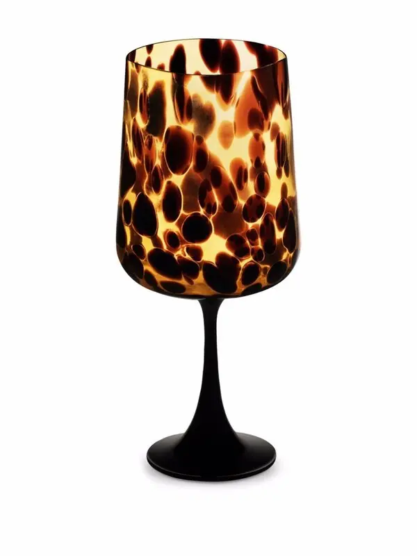 Dolce & Gabbana Spotted Hand-blown Murano Cocktail Glass - Yellow