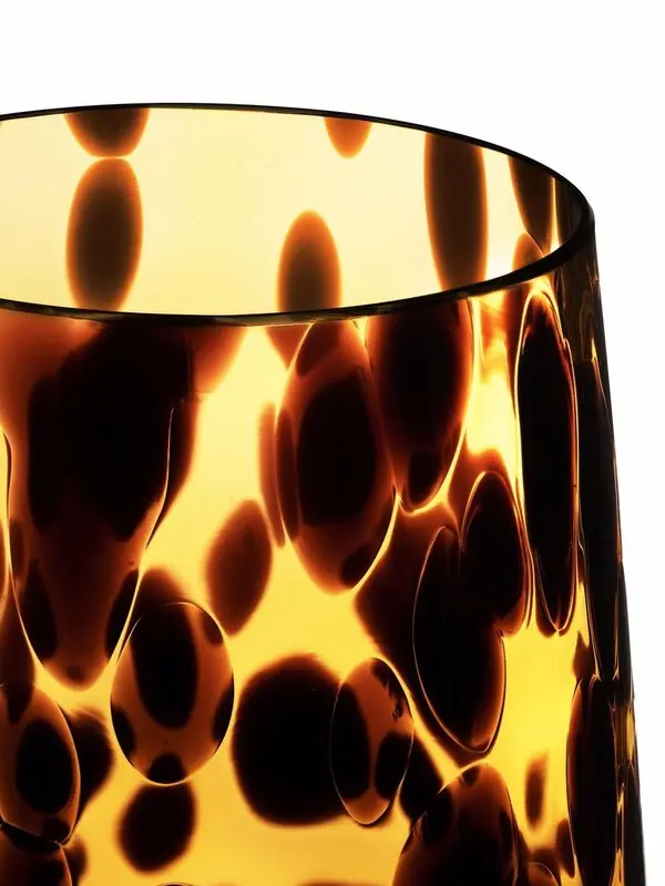 Dolce & Gabbana Spotted Hand-blown Murano Cocktail Glass - Yellow