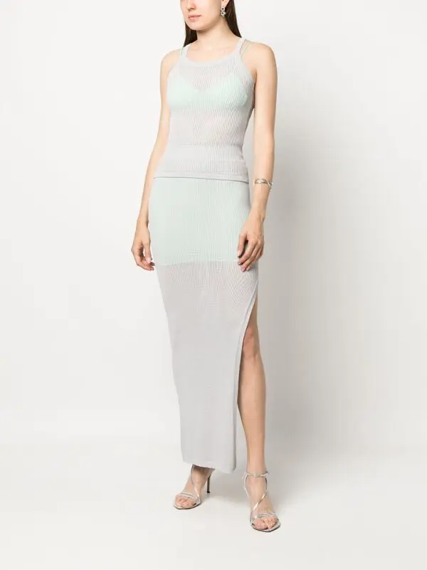 Patrizia Pepe Sleeveless Mesh Tank Top