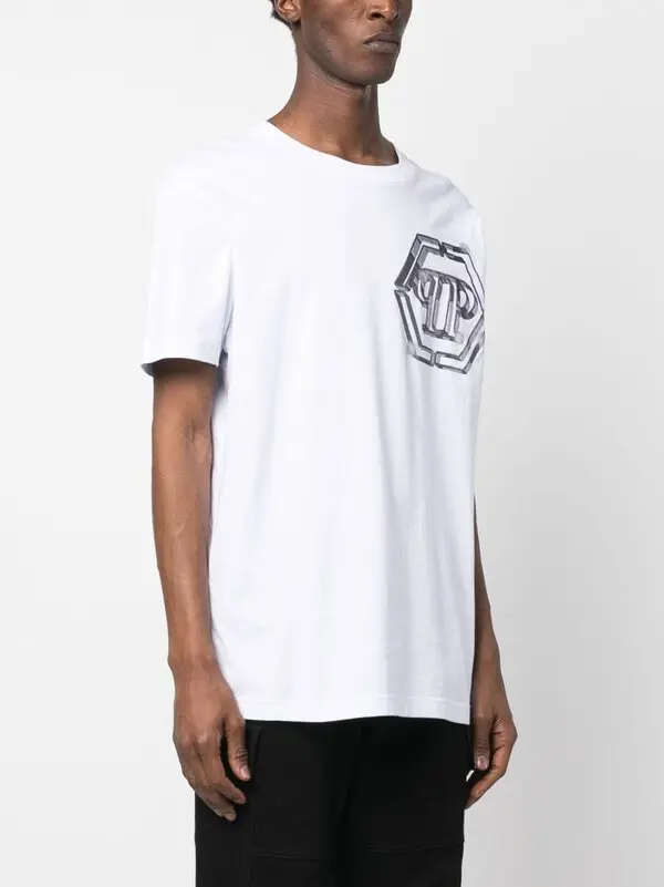 Philipp Plein Logo-print Cotton T-shirt - White