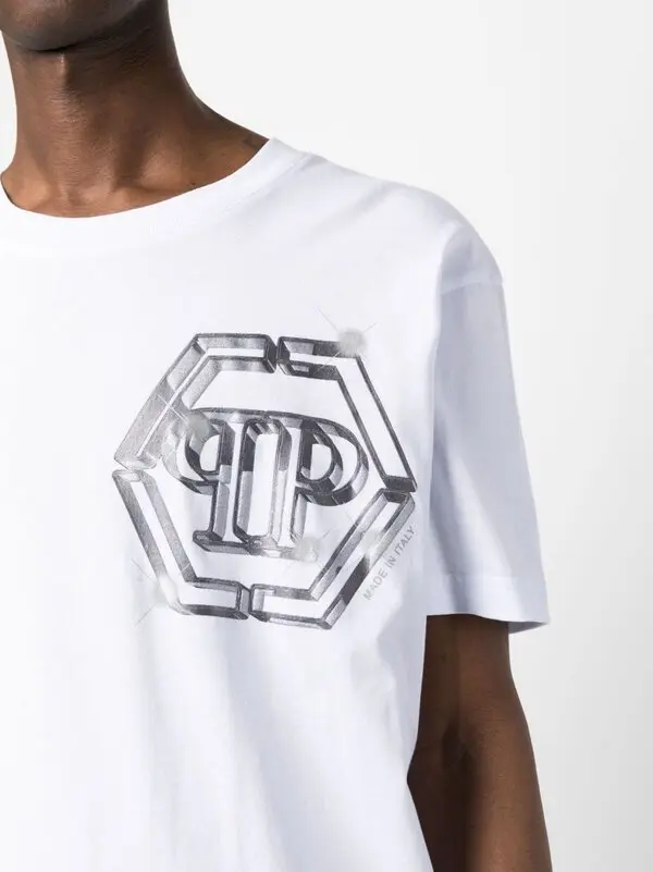 Philipp Plein Logo-print Cotton T-shirt - White