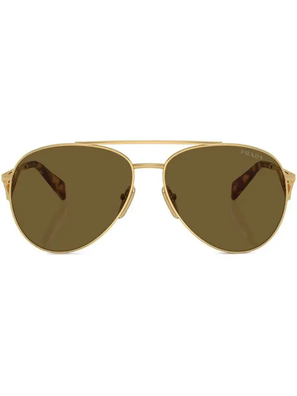 Prada Aviator Sunglasses - Gold