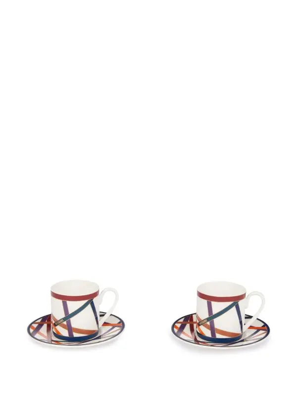 Missoni Nastri Coffee Set - White