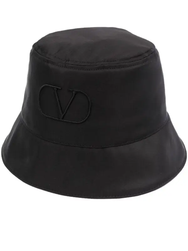 Valentino Garavani Vlogo Signature Bucket Hat - Black