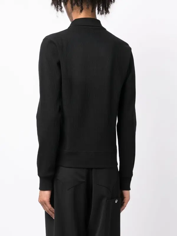 Namacheko Samira Ribbed-Knit Polo Shirt In Black - 48% Off