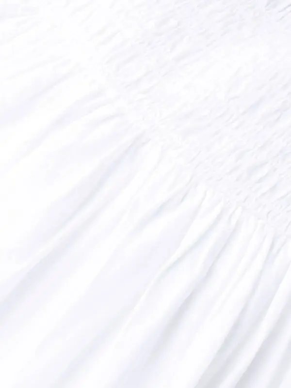 GANNI Puff-sleeve Organic Cotton Dress