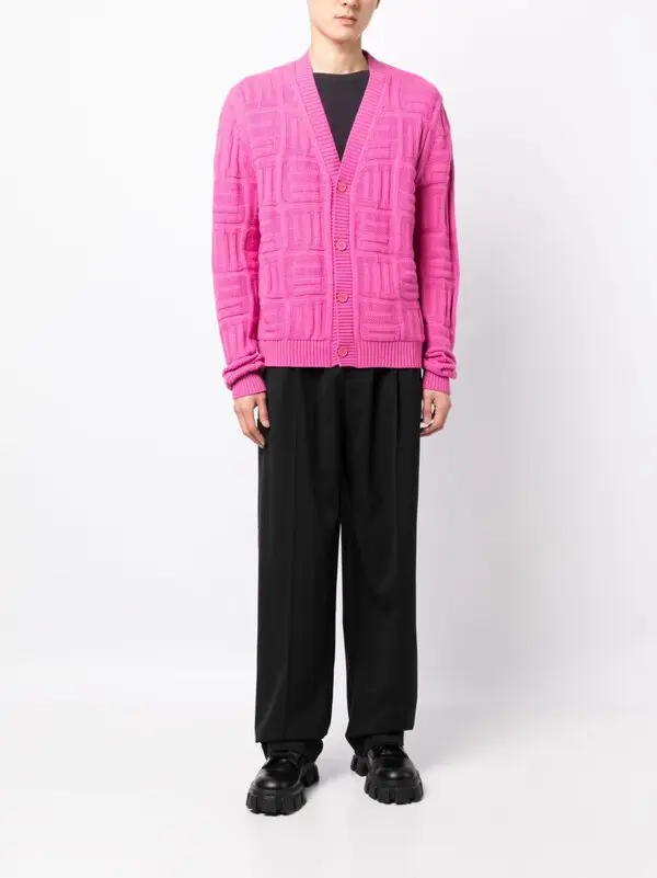 AMBUSH Monogram-pattern Knit Cardigan