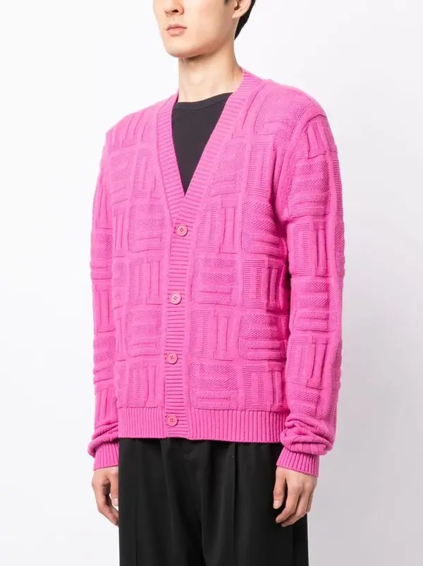 AMBUSH Monogram-pattern Knit Cardigan