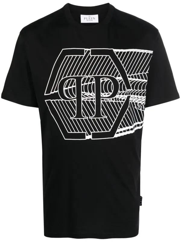 Philipp Plein Skull&bones Short-sleeved T-shirt - Black