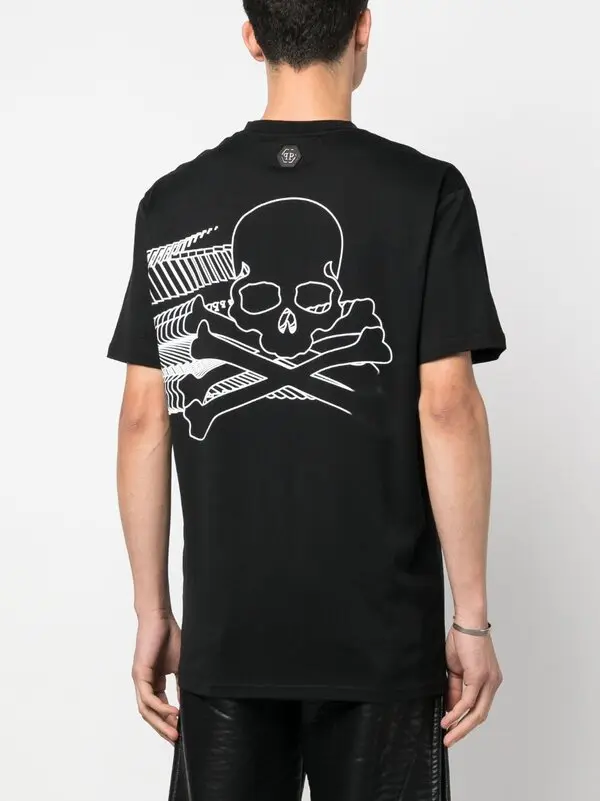 Philipp Plein Skull&bones Short-sleeved T-shirt - Black