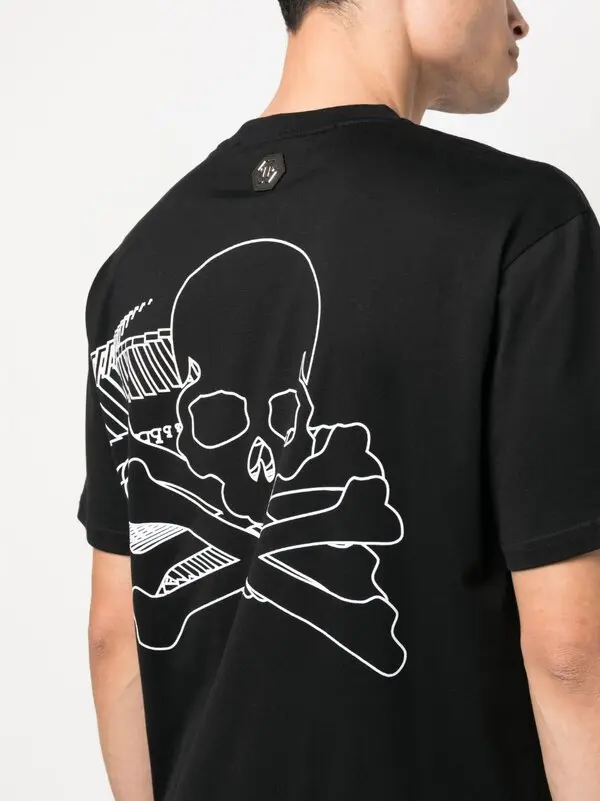 Philipp Plein Skull&bones Short-sleeved T-shirt - Black