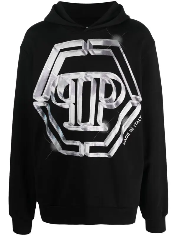 Philipp Plein Logo-print Cotton Hoodie